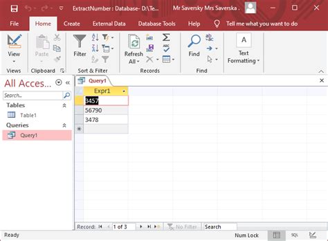 Extract Number In Microsoft Access Excel Tech Jogging