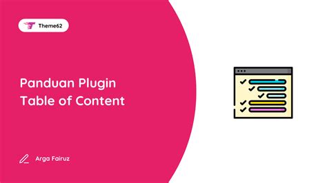 Panduan Plugin Table Of Content Theme62