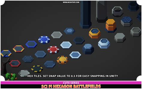 Sci Fi Hexagon Battlefields Cute Series