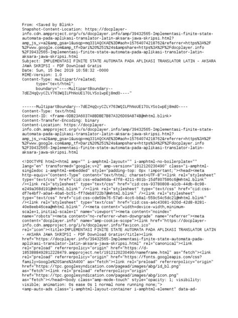 Implementasi Finite State Automata Pada Aplikasi Translator Latin Aksara Jawa Skripsi Pdf