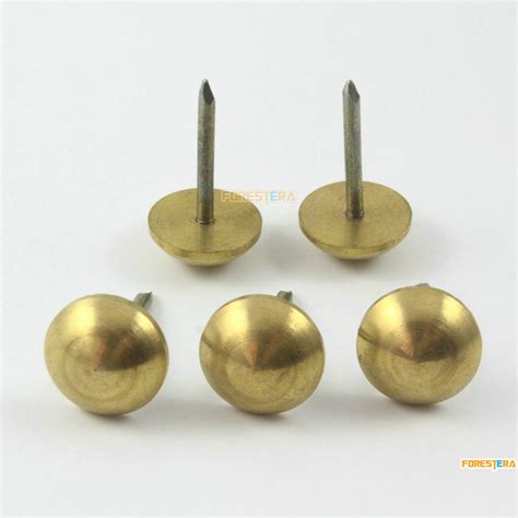 15pcs 18mm Solid Brass Upholstery Tacks Nails Tn81 Etsy
