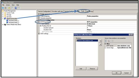 Ntp Time Server Configuration Volicon 7 2 Admin Guide Snapstream