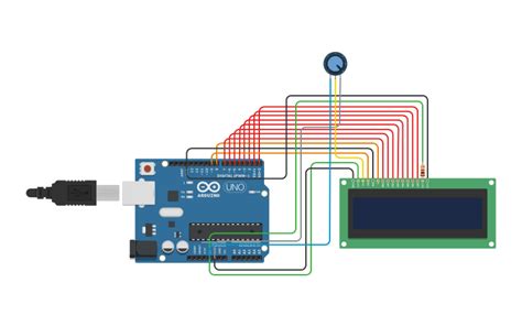 Circuit Design Lcd Ekran Tinkercad