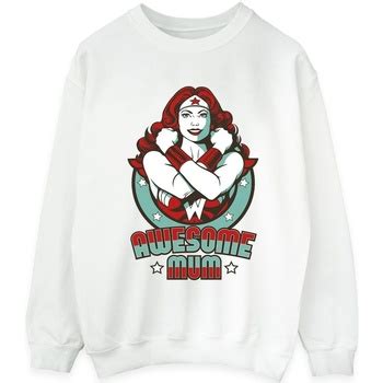 Dc Comics Wonderful Mum Blanc V Tements Sweats Femme