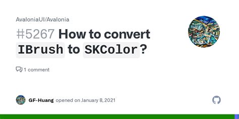 How To Convert `ibrush` To `skcolor` · Issue 5267 · Avaloniaui