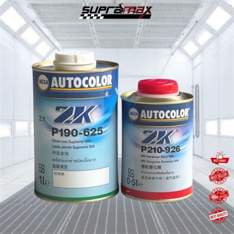 Ppg Nexa Autocolor 2k Clearcoat Supreme P190 625 And P210 926 Laquer Kereta 汽车光油 Lazada