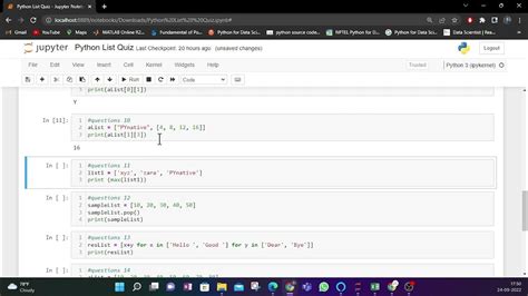 Day 113 Python List Quiz Tricky Interview Questions Youtube