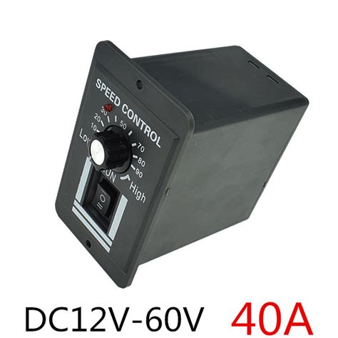 40a Pwm Dc Motor Speed Controller 12v 24v 36v 48v Variable Speed Switch Reverse Ebay