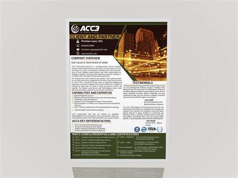Entry 24 By Noorulaminnoor For Design A Capabilities Document Template