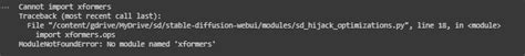 Xformers Not Working Issue 463 TheLastBen Fast Stable Diffusion GitHub