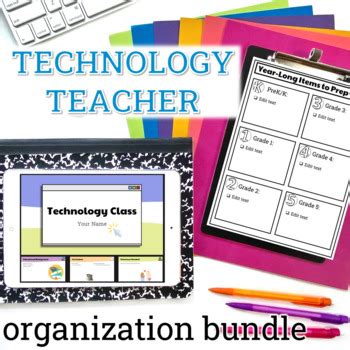Technology Teacher Organization Bundle For Computer Lab Classes TPT