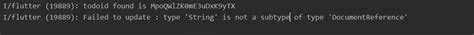 FLUTTER FIRESTORE Updating A Boolean Field Type String Is Not A Subtype Of Type