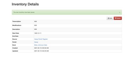 Inventory Entries Problem Linking With Source · Issue 36 · Sfu Dhil