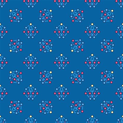 Neural Networks Vector Concept Colored Seamless Pattern Vector Art At Vecteezy