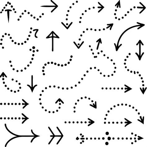 Premium Vector Hand Drawn Arrows Point The Way With Direction