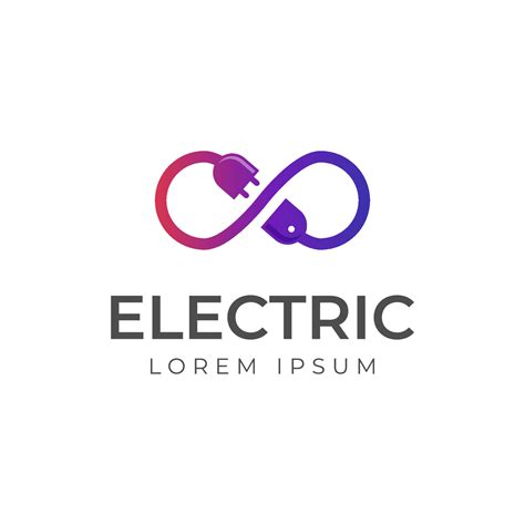 Plugin With Infinity Logo Icon Design Plug In With Cable To Connect