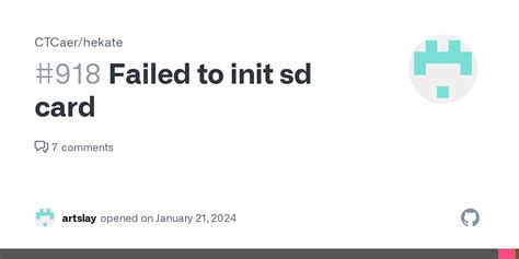 Failed To Init Sd Card Issue CTCaer Hekate GitHub