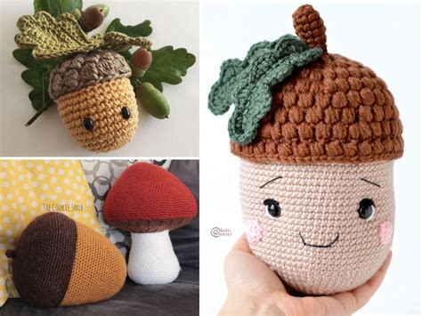 Adorable Crochet Amigurumi Acorns [free Crochet Patterns]