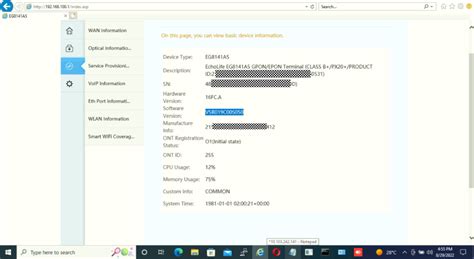 Echolife Eg8141a5 Gpon Epon Router Some Futures Not Display Huawei Enterprise Support Community