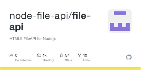 Github Node File Apifile Api Html5 Fileapi For Nodejs