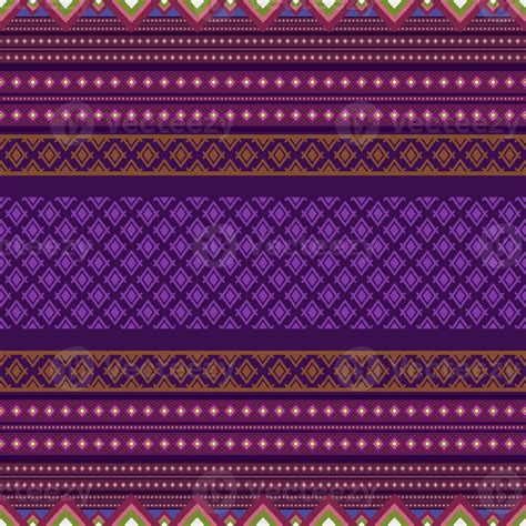 Ikat Géométrique Folklore Ornement Tribal Ethnique Amless Rayé Modèle Dans Aztèque