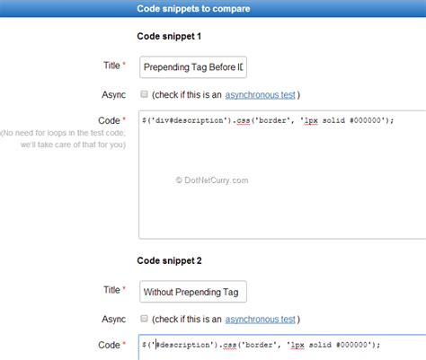 Perf Test Your JQuery Selectors Using JsPerf DotNetCurry