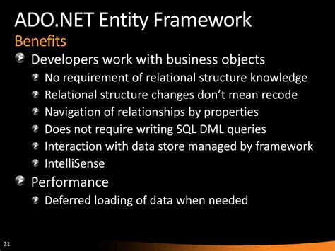ppt ado entity framework 技術指引與應用 powerpoint presentation id 635258