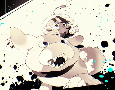 Rescue Officer And Oatchi Pikmin Drawn By Shirushiki Danbooru