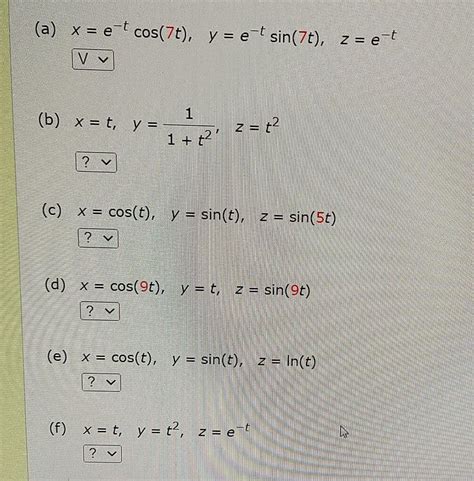 Solved Match The Parametric Equations With The Graphs II Chegg