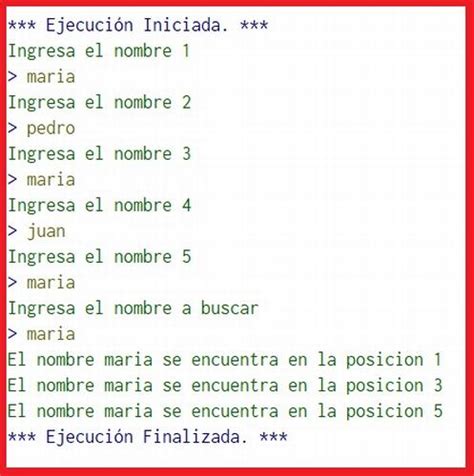 buscar un nombre dentro de un array algoritmodetarea