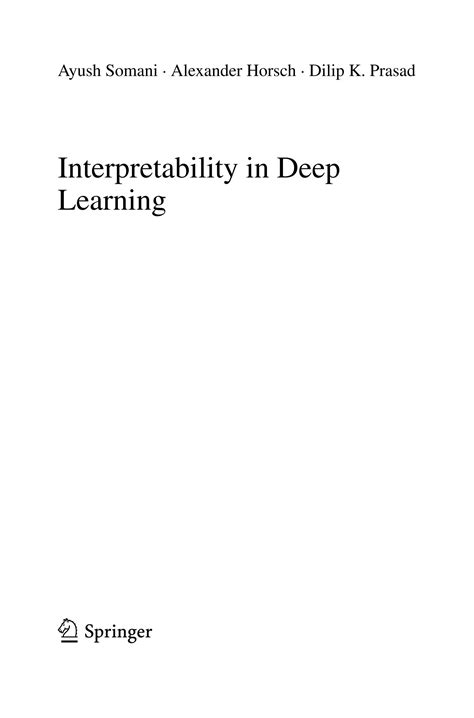 SOLUTION Interpretability In Deep Learning Studypool
