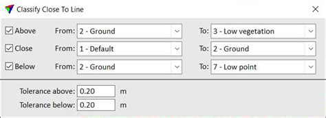Classify Close To Line