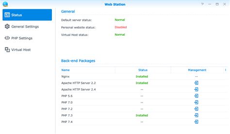 Web Station On Synology Nas
