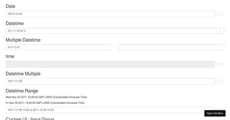 React Datetimepicker Demo Codesandbox