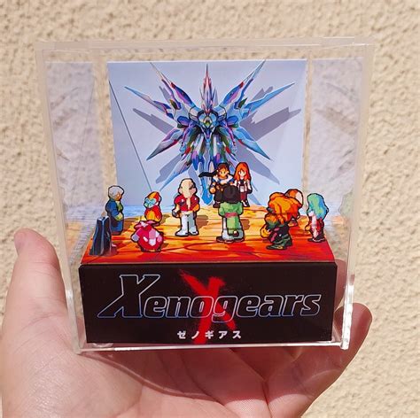 Xenogears Ending 3d Cube Diorama Etsy