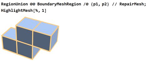Regions Unify Polyhedrons Into A Single Polyhedron Mathematica