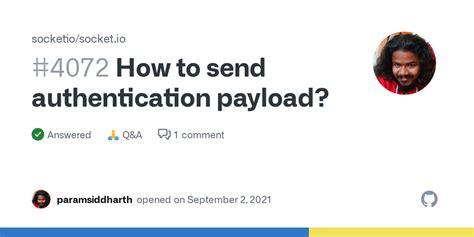 How To Send Authentication Payload · Socketio · Discussion 4072 · Github