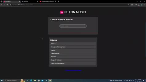 Nagamanisankar Balaga On Linkedin This Music Website Crafted With