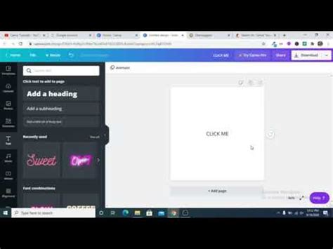 Learn To Create Clickable Links Using Canva Best Canva Tutorial YouTube