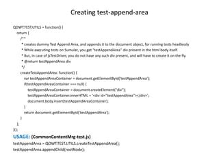 Jasmine With JS Test Driver PPT