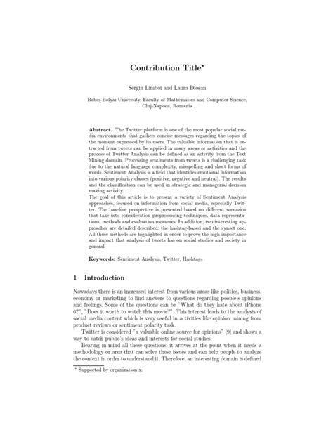 samplepaper pdf support vector machine statistical classification