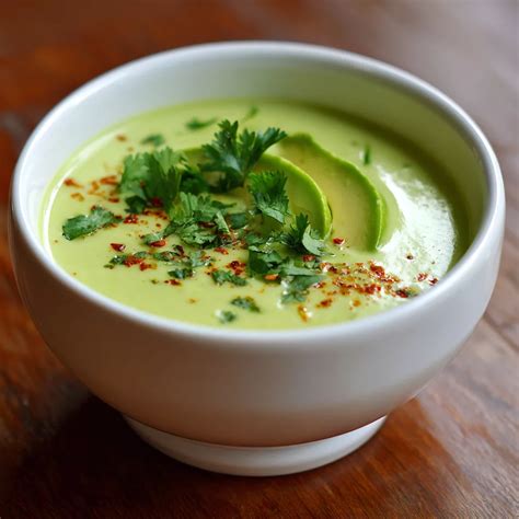 Creamy Avocado Cucumber Soup Recipe