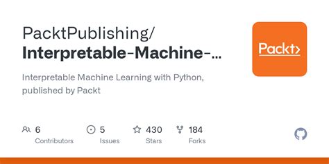 Github Packtpublishinginterpretable Machine Learning With Python Interpretable Machine