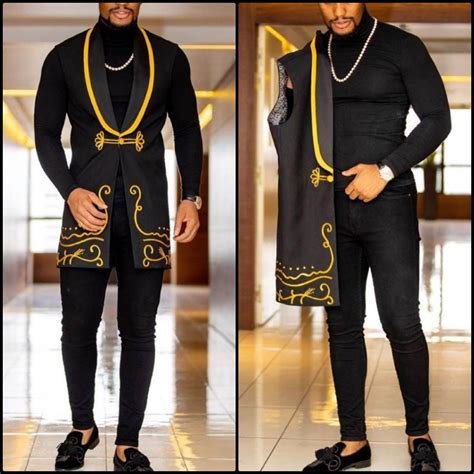 African Men Jacket Made For The Classic Man With Elegant Gold