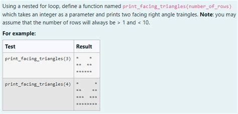 Solved Using A Nested For Loop Define A Function Named
