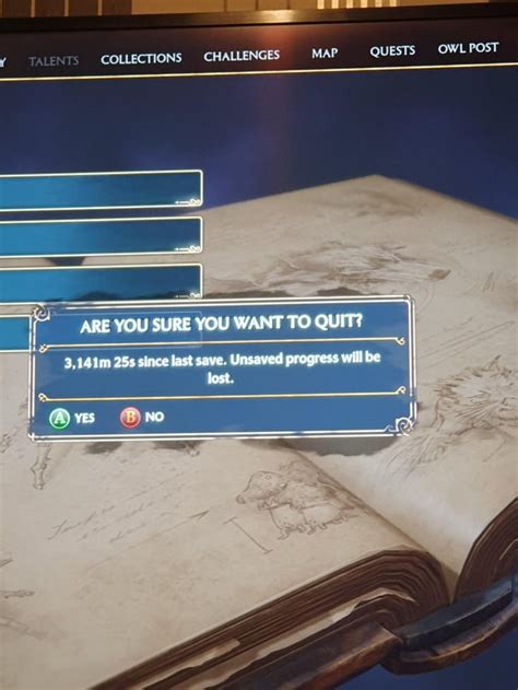 Can Anyone Tell Me Why My Game Wont Let Me Save R Hogwartslegacyjkr