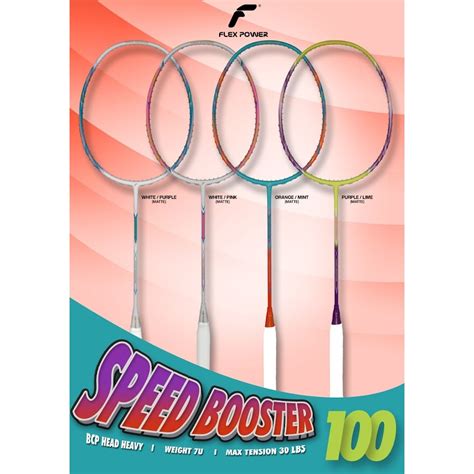 Flex Power Racket Speed Booster 100 7u 100 Original Shopee Malaysia