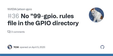 No Gpio Rules File In The GPIO Directory Issue NVIDIA Jetson Gpio GitHub