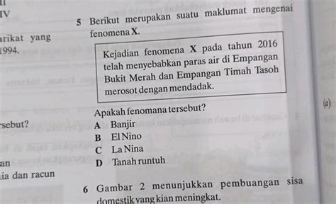 5 Berikut merupakan suatu maklumat mengenai | StudyX
