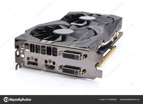 High Performance Graphics Card Use Desktop Computer View Side External Stock Photo Anmbph